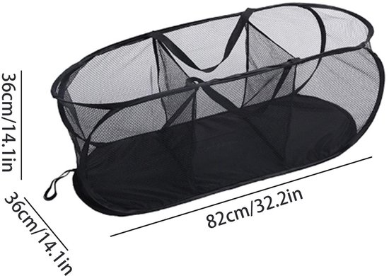 2 Pop-up wasmand, 3 secties pop-up wasmand, Grote, duurzame stoffen ...