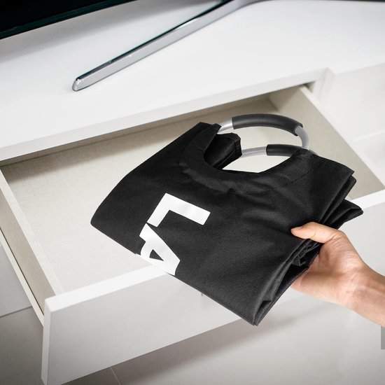 Gvolatee Wasmand Oxford-stof, 90 liter, wasverzamelaar, zwart ...