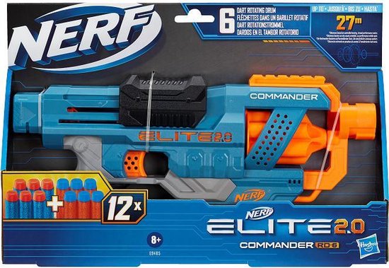 NERF Elite 2.0 Commander RD 6 - Blaster | bol.com