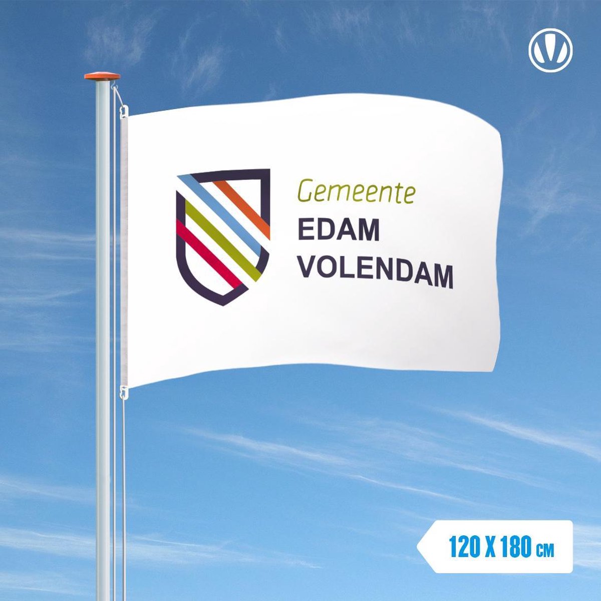 Vlag Edam-Volendam 120x180cm | bol.com