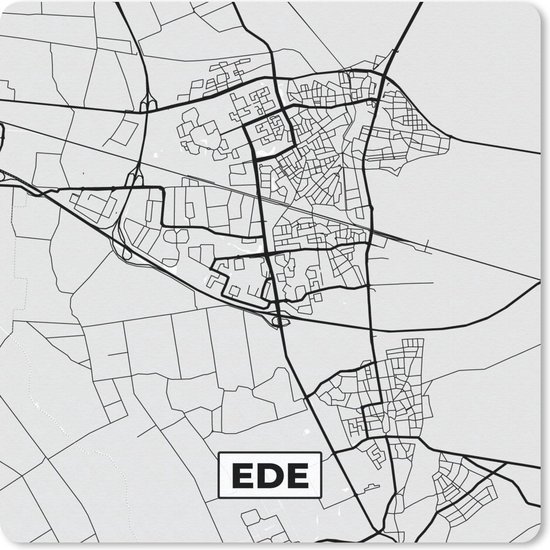 Stadskaart - Ede - Grijs - Wit - Plattegrond | bol.com
