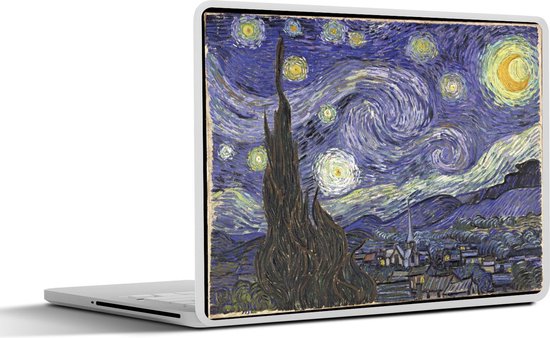 Laptop sticker - 14 inch - Sterrennacht - Vincent van Gogh | bol.com