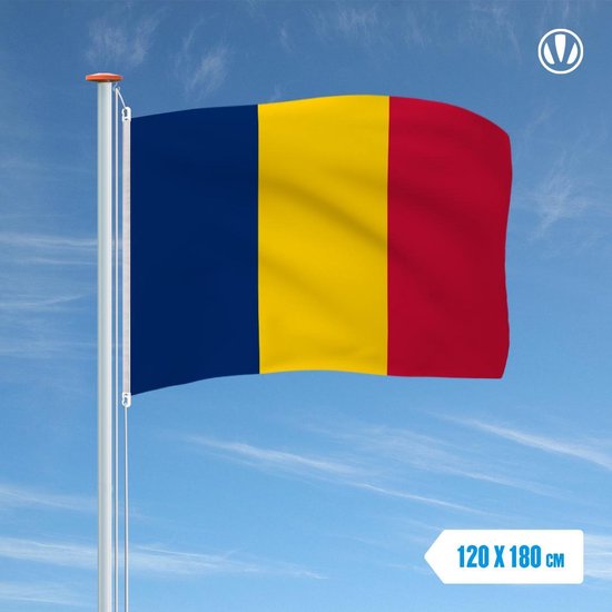 Vlag Tsjaad 120x180cm | bol