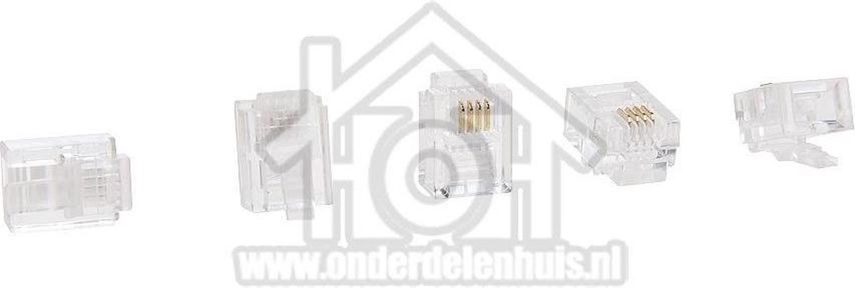 Telefoon Stekker Modulair RJ11 6p4c, 5 Stuks | bol