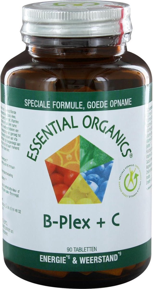bol.com | Essential Organics® B-Plex + C - 90 Tabletten - Vitaminen