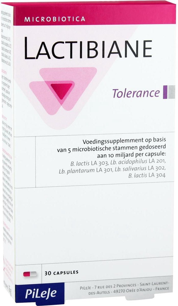 Lactibiane Tolerance - 30 Capsules - Voedingssupplement - Probiotica | bol