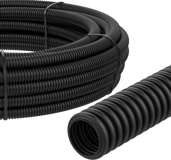 Empty Corrugated Tube for Ground Cable UV Resistant Black - Inner ...
