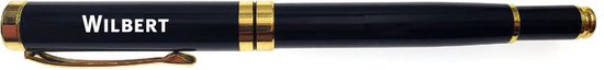 Pen Met Gravering - Luxe Balpen - Met Naam - Wilbert- Zwart | bol