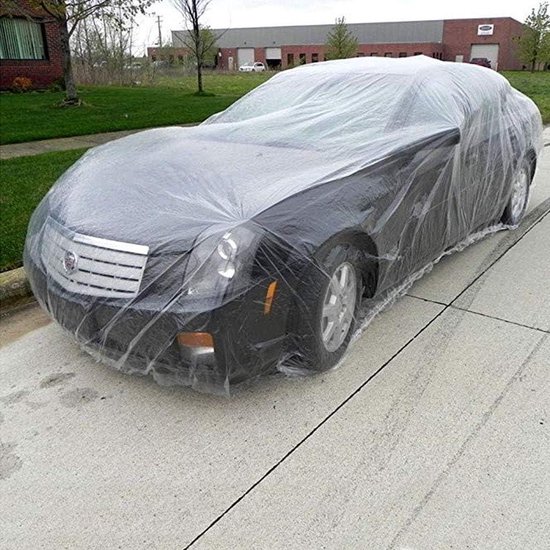 Plastic Autohoes Waterdicht Sneeuw Stof Regenbestendig - Garantie voor ...