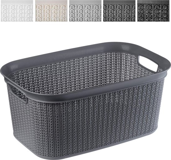 Multifunctionele Wasmand - 27L Plastic Opbergmand voor Badkamer en ...