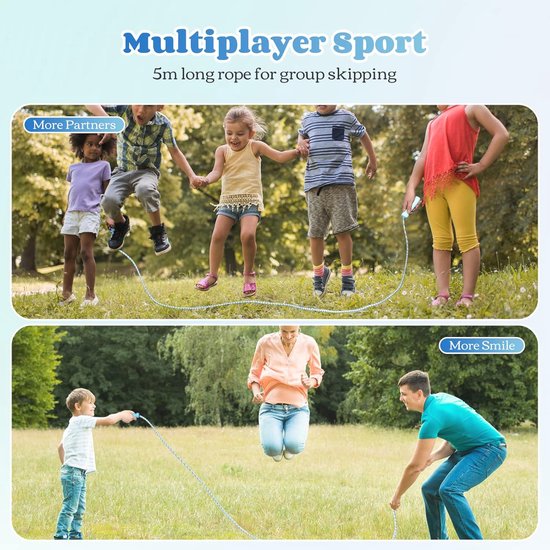 Springtouw voor Meerdere Personen - Verstelbaar, 5m, Voor Kinderen en ...