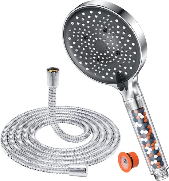 Waterbesparende Douchekop met Slang 16 m - Filter Regendouche 6 ...