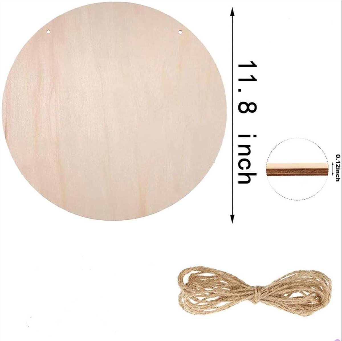 DIY Knutselmateriaal Hout JAWSEU Ronde Houten Plaat Houten Schijven ...