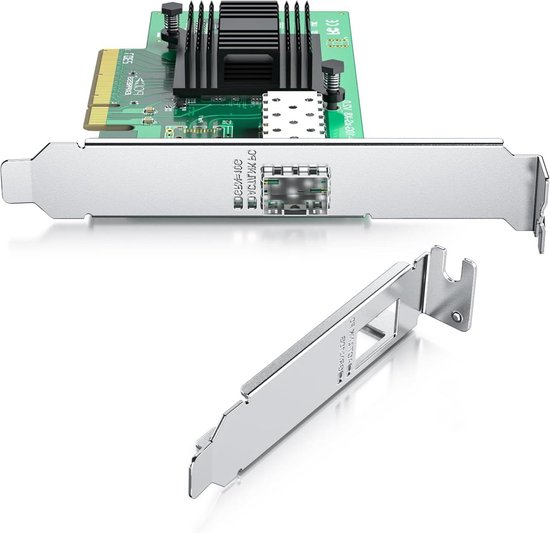 10Gb Ethernet Network Card Intel X520-DA1 82599ES Chip Single SFP+ Port PCIe 2.0x8 10G... | bol