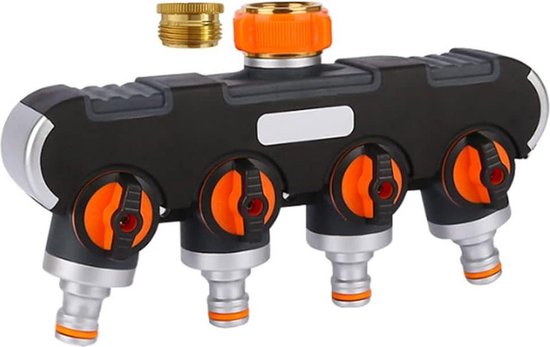 4-weg waterverdeler met kraanadapter - 3/4 inch en 1/2 inch Y-verdeler voor... | bol
