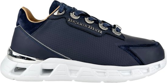 Benjamin Berner Heren Sneaker Blauw BNJ0191 RHOMBUS NAVY | bol