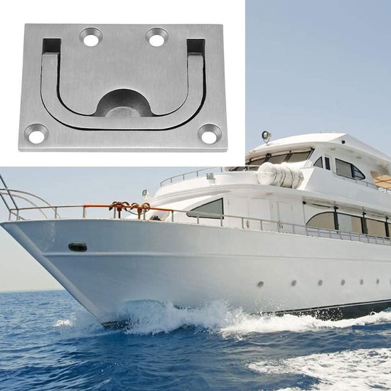 Boat Flush Hatch Stainless Steel Handle - 2 Pack Marine Recessed Lift ...