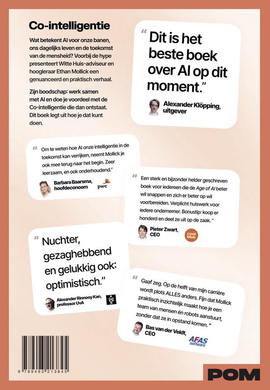 Co-intelligentie (ebook), Ethan Mollick | 9789493213920 | Boeken | bol