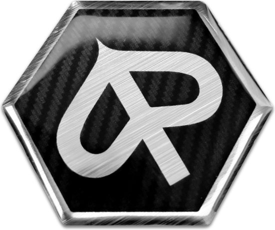 Piaggio Plak embleem 3D Piaggio carbonlook / geborsteld staal - piaggio ...