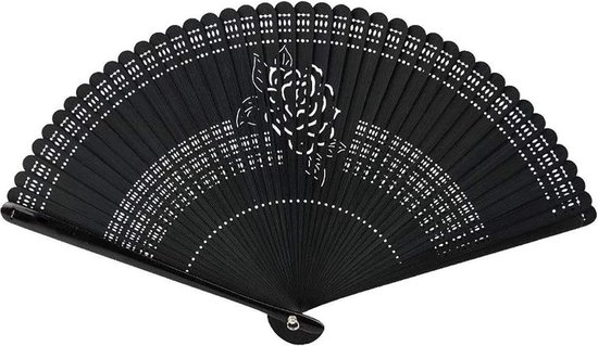 Handheld Folding Fans - Men Women OpenWork Personal Bamboo Hand Fan ...