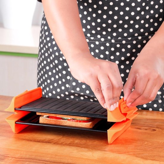 Magnetron Tosti Ijzer Grill Anti aanbak Tosti maker Panini grill ...