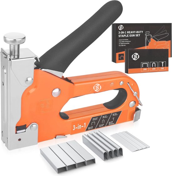 Equivera Nietpistool - Tacker - Niet Pistool - Nietpistool Draadloos | bol