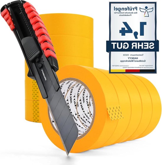 Professionele set schilderstape 30mm x 50m - 10x afplakband inclusief ...