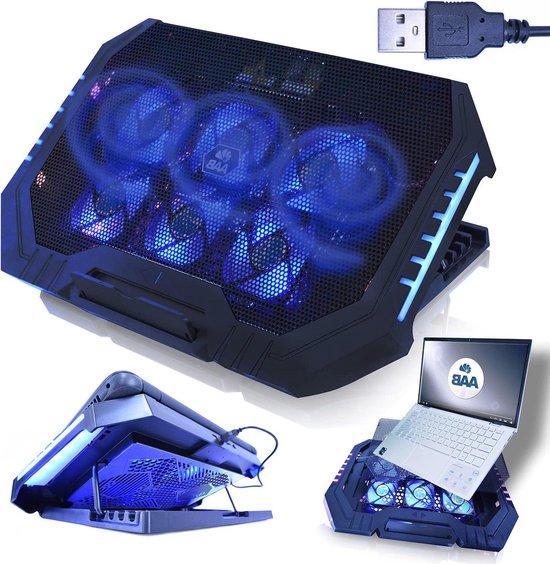 Ventola Computer con 6 Ventole Regolazione Dell'inclinazione e ...