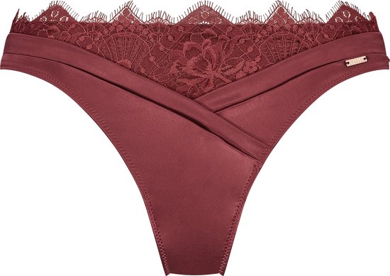 Hunkemöller Dames Lingerie String Zoe - Rood - maat XS | bol