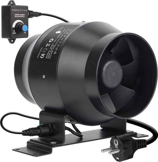 Badkamer Ventilator Krachtige Inline Ventilator 100mm Max 275m³/h ...