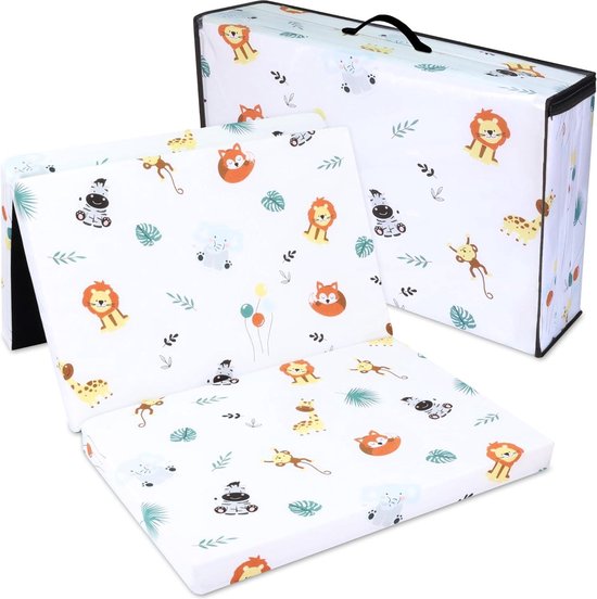 Opvouwbaar Reisbed Matras 60x120 cm - Dikke Vouwmatras voor Baby en ...