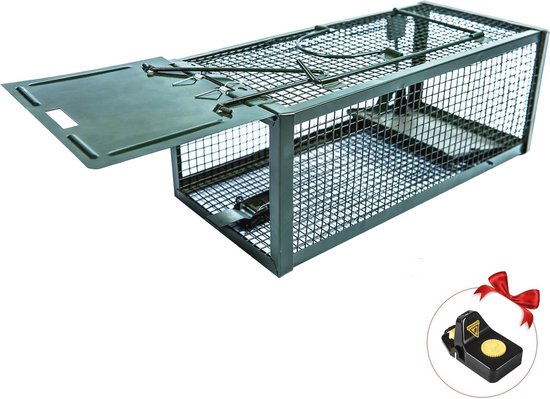 Grote levende rattenval voor het vangen van muizen en knaagdieren ...