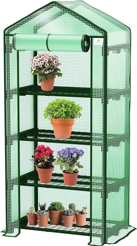 Foliekas met 4 Planken - Kweekkas voor Balkon en Tuin 69 x 50 x 158 cm | bol