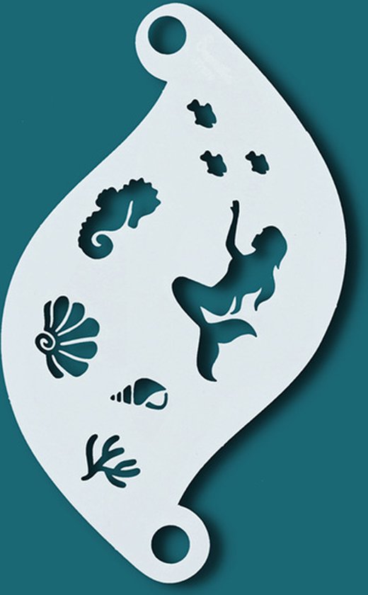 Superstar Schmink Sjabloon - Zeemeermin - Mermaid - Zee | bol