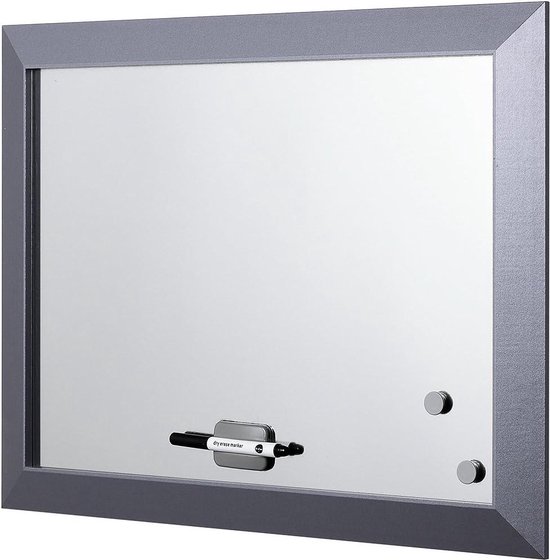 Magneetbord 60 x 45 cm grijs - Kamashi MM04100832 - whiteboard ...