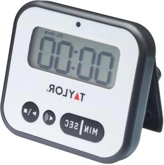 Digitale Kookwekker 5 x 85 x 75 cm Plastic - Wit En Zwart - Keuken ...