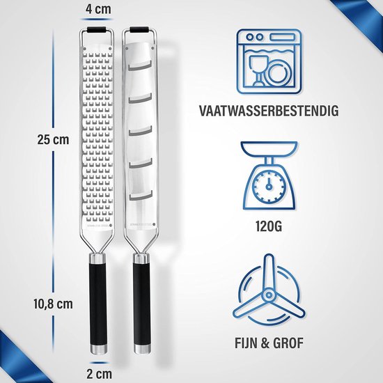 Rasp - Groentesnijder Citroenrasp roestvrij staal kruidenrasp Zester en ...