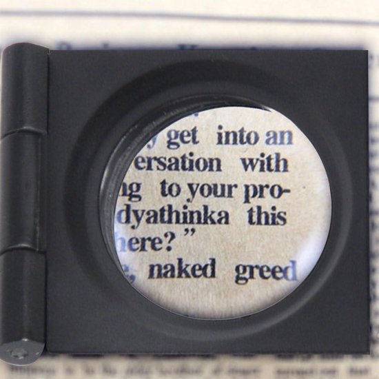 Inklapbaar LED-vergrootglas 10-voudige draadteller met licht voor ...