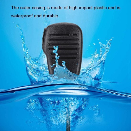 Waterdichte 2 Pin Mini PTT Handheld Schouder 2 Manier Radio Externe ...