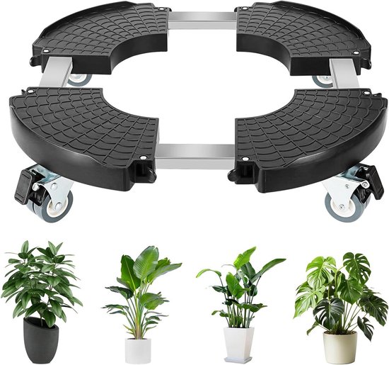 Verstelbare Plantenroller 40-48cm met 360° Draaibare Wielen - Maximale ...