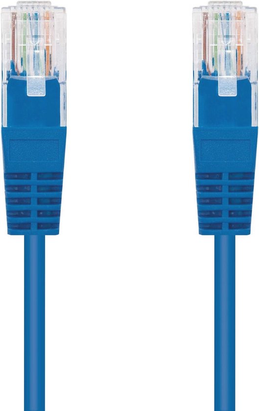 Ethernet-kabel RJ45 Cat.6 UTP 1 meter - Blauw | bol