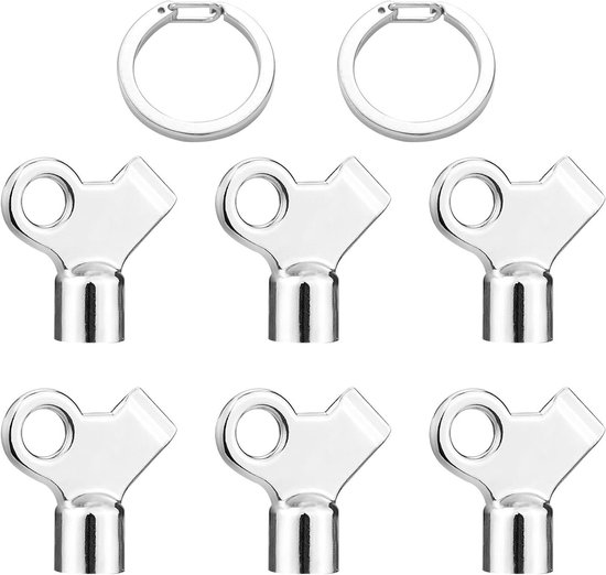 Heating bleed key set 6 pieces air vent keys suitable for heaters ...