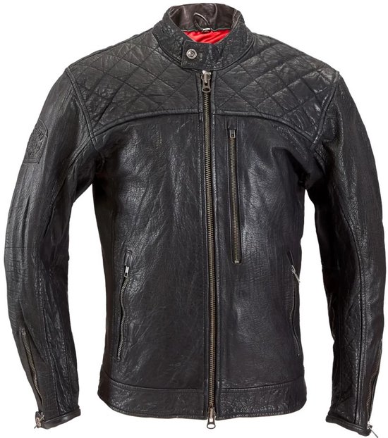 HolyFreedom Burn Out Zwart Leren Motorjas - Maat XXL - Jas | bol