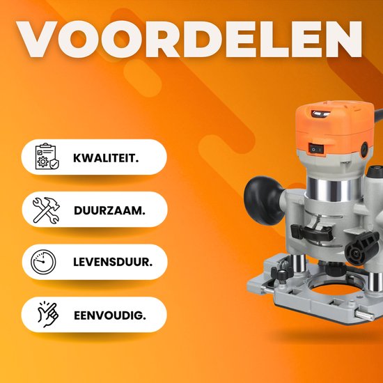 Kantenfrees PRO - Multifunctionele kantenfreesmachine - Bovenfrees ...