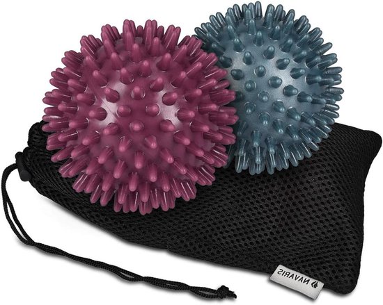 Hedgehog Massage Ball Set - Round Ball for Hand, Foot, and Back Massage ...