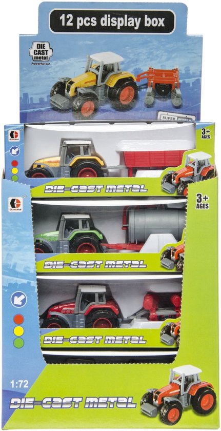 Duckiez Metalen Tractor Met Trailer Doos - 1 stuk | bol