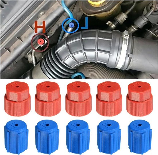 10 stuks Air Conditioning Caps - AC System Charging Socket - Universele ...