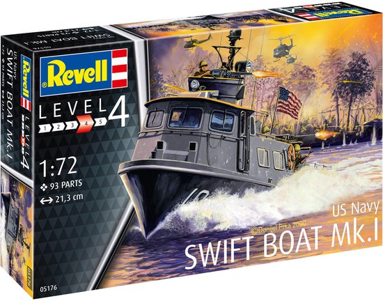 1:72 Revell 05176 US Navy SWIFT BOAT Mk.I Plastic Modelbouwpakket | bol