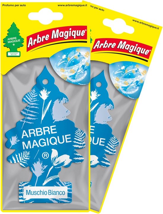 Auto Luchtverfrisser Duopack - Witte Musk - 7 Weken Frisse Geur | bol