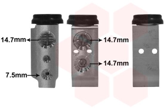 Van Wezel - EXPANSIEVENTIEL AIRCO VOOR HYUNDAI SANTAFE 2007-2009 ...
